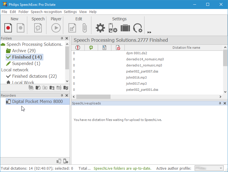How to update firmware on Philips Digital Pocket Memo – Speech Processing Solutions GmbH